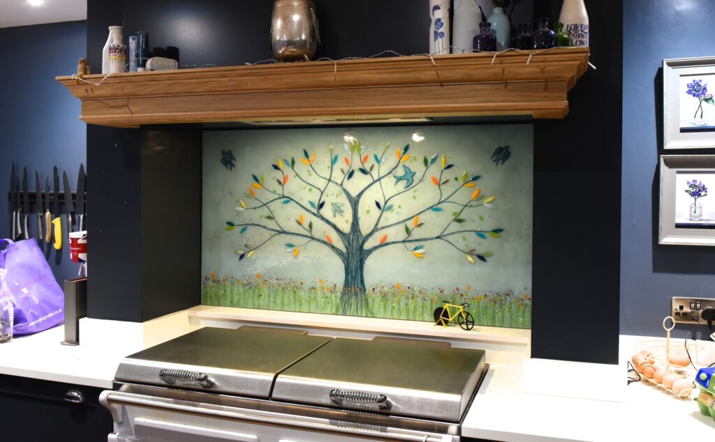 FUSED GLASS KITCHEN SPLASHBACK IN ELIE, FIFE - House of Ugly Fish