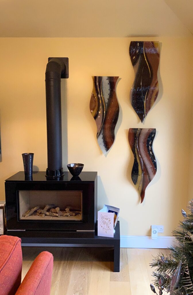 Wall Waves - The House of Ugly Fish | Fused Glass Wall Art